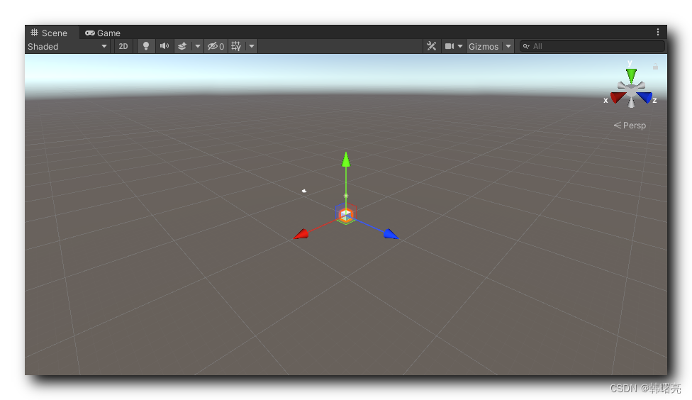 【Unity3D】游戏物体操作 ① ( 场景简介 | 添加游戏物体 | 操作游戏物体 | 选中游戏物体 | 场景显示效果缩放 | 重命名游戏 ...