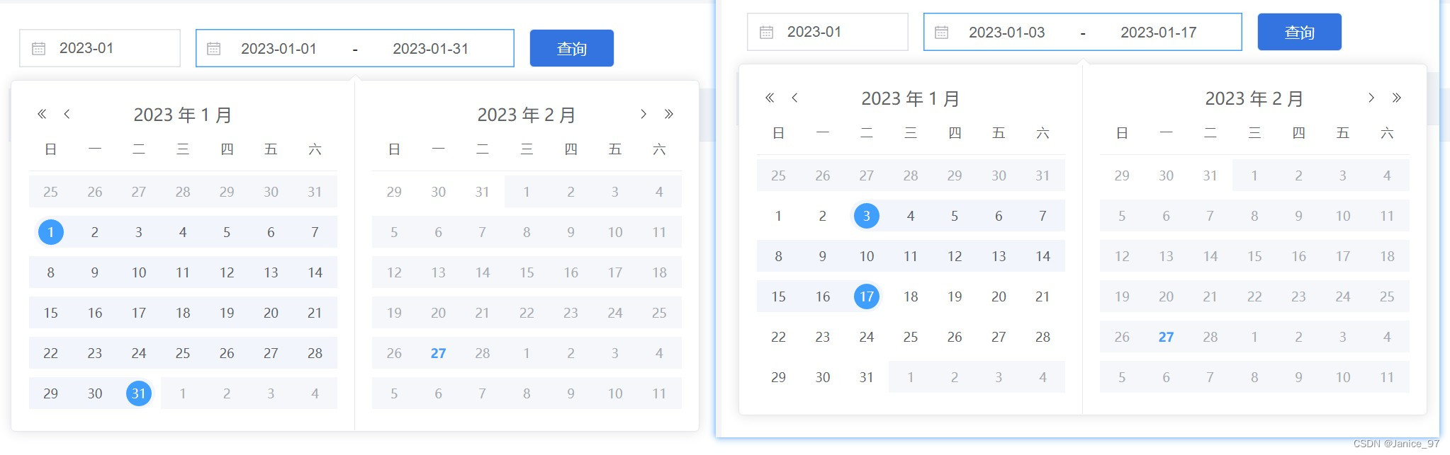 element-plus日期选择器，月份与日期联动，非所选月的日期禁用 | 自定义日期格式化方法_elementplus type ...