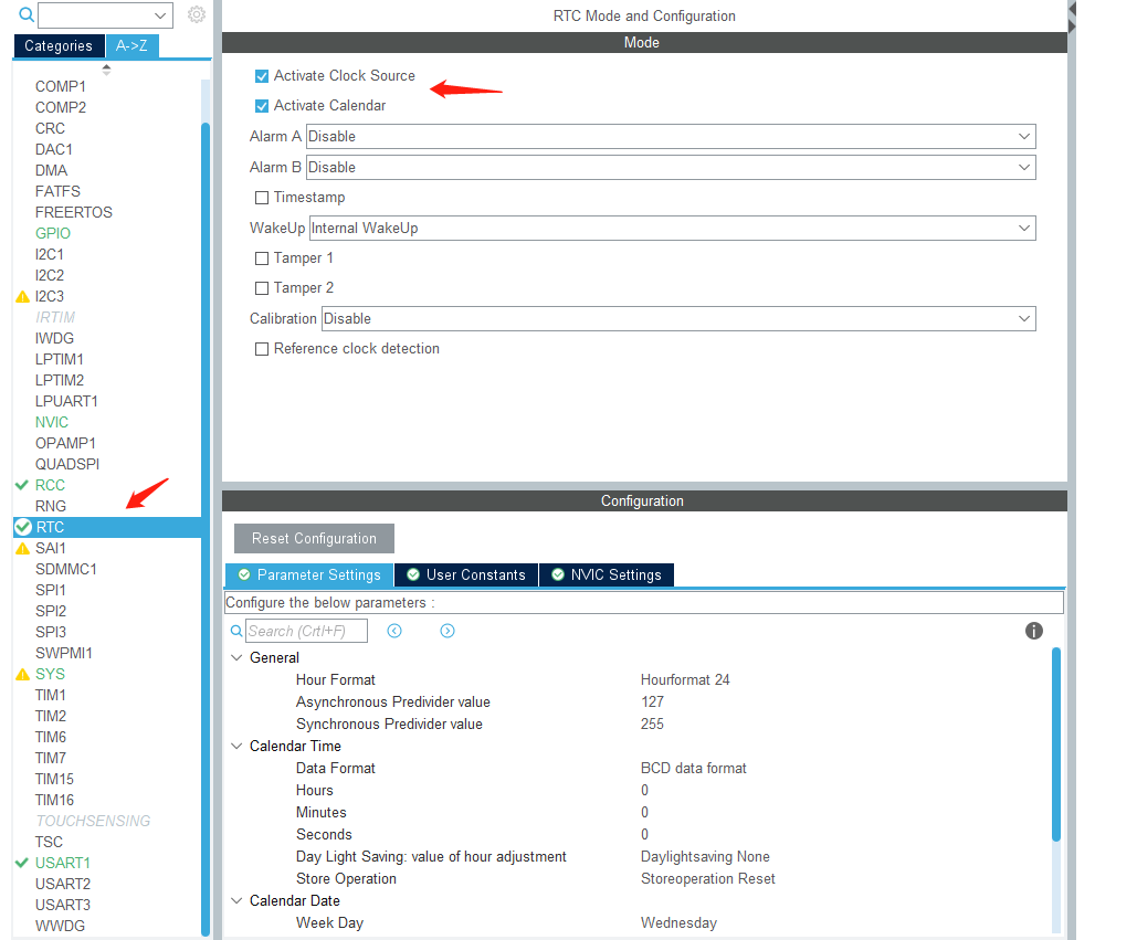 STM32L431RC Standby模式+RTC定时周期中断唤醒 （代码讲解）_stm32l4 定时器中断-CSDN博客
