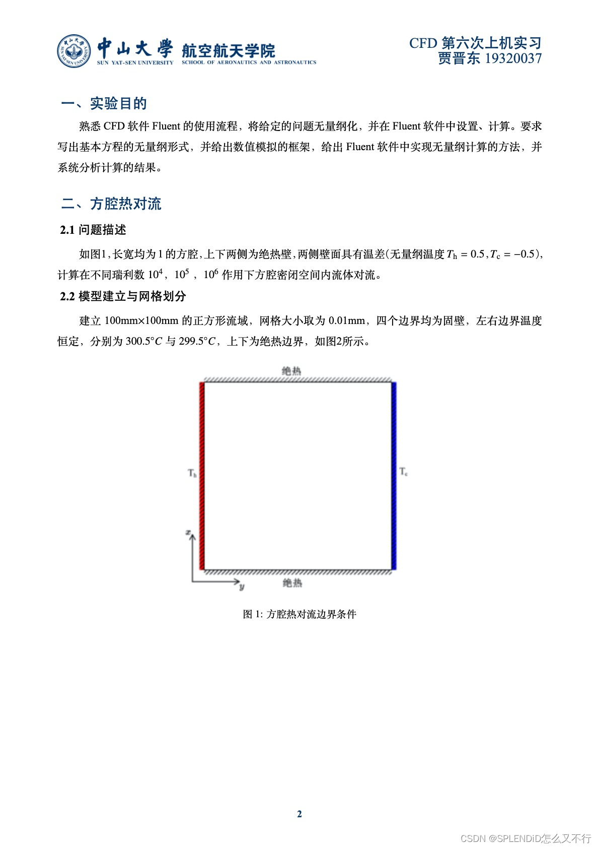 【计算流体力学CFD】Fluent软件模拟：方腔热对流&圆柱绕流（卡门涡街）｜Matlab_方腔流动 cfd-CSDN博客