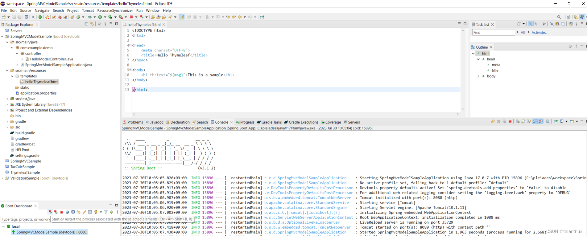 Sping MVC Model-CSDN博客