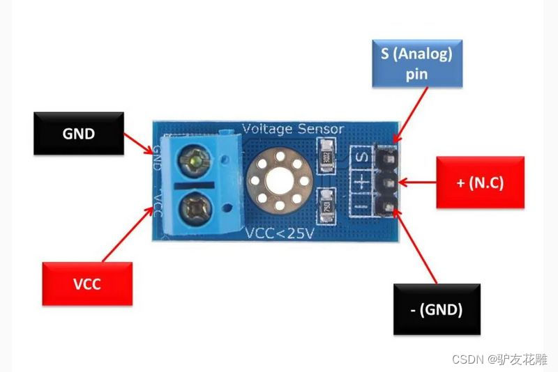 【雕爷学编程】Arduino动手做（61）---电压检测传感器模块3_输出电压测量检测编程-CSDN博客