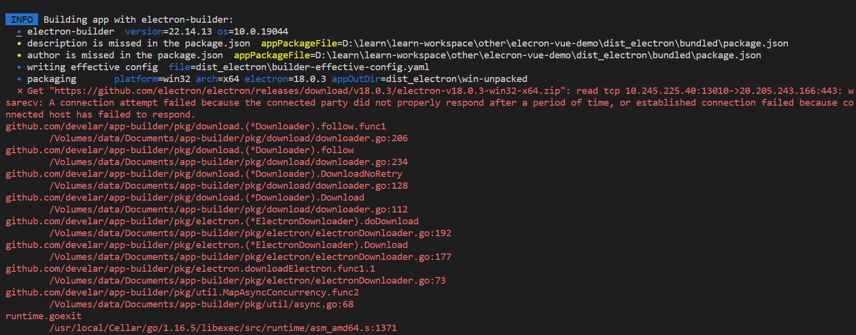 electron-vue从创建到打包的问题记录_npm run electron:serve 失败-CSDN博客