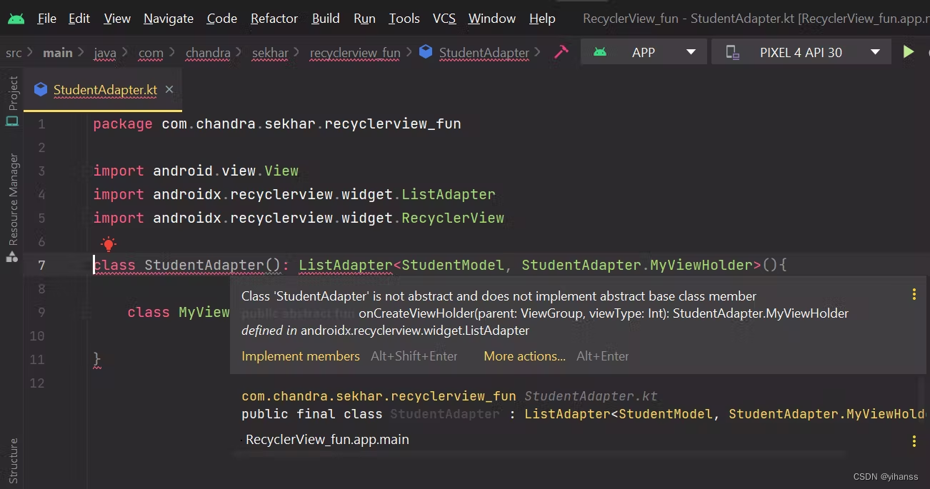 在android中实现recyclerview并显示动态数据? 怎么实现recyclerview适配器显示数据 Csdn博客