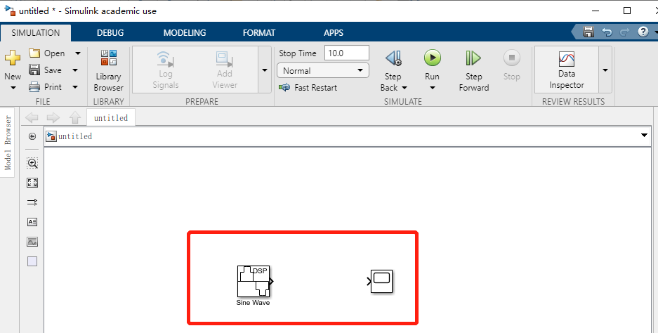 simulink的使用（1）软件打开步骤及仿真模型搭建_simulink library browser怎么打开-CSDN博客
