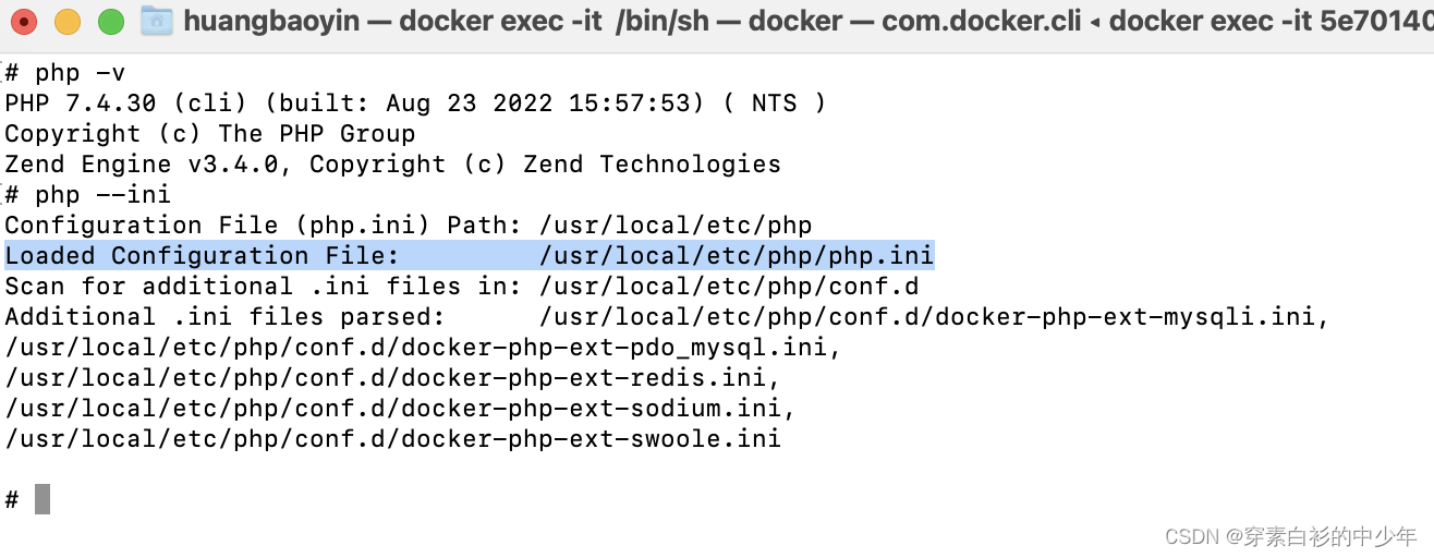 【配置文件】PHP - php.ini & CLI下命令操作 & 动态设置PHP脚本运行配置_php --ini-CSDN博客