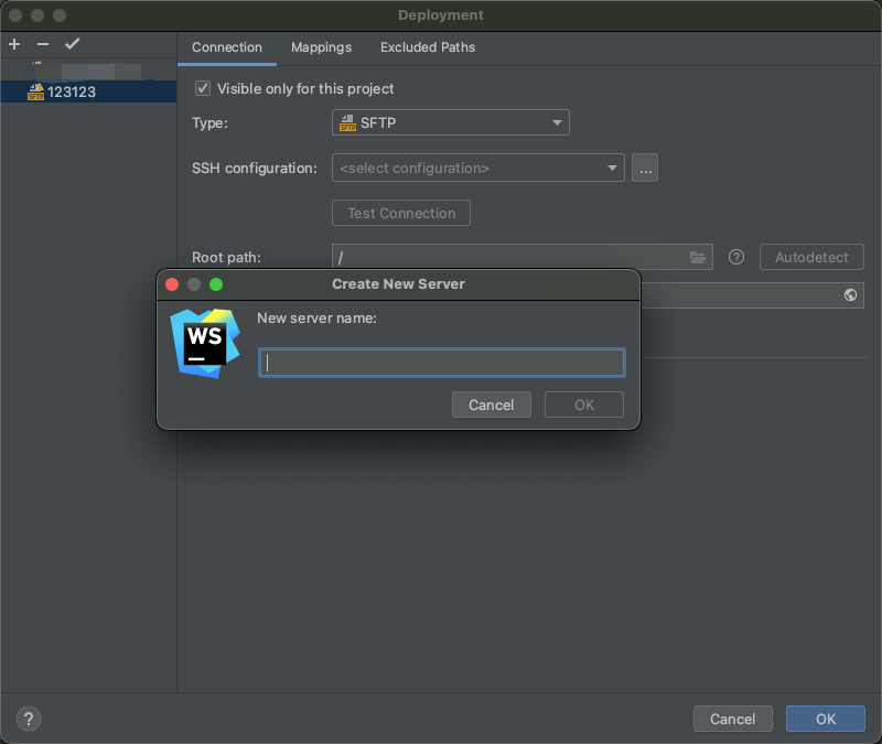WebStrom 连接远程服务器_webstrom连接远程主机-CSDN博客