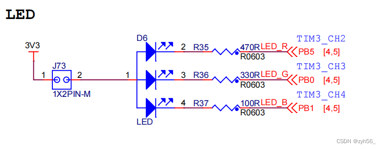 在野火stm32f103zet6霸道v2开发板上实现多彩流水呼吸灯。野火stm32f1开发板 Csdn博客 
