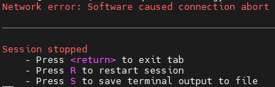 MobaXterm通过SSH连接Ubuntu服务器Network error: Software caused connection abort_mobaxterm network error ...