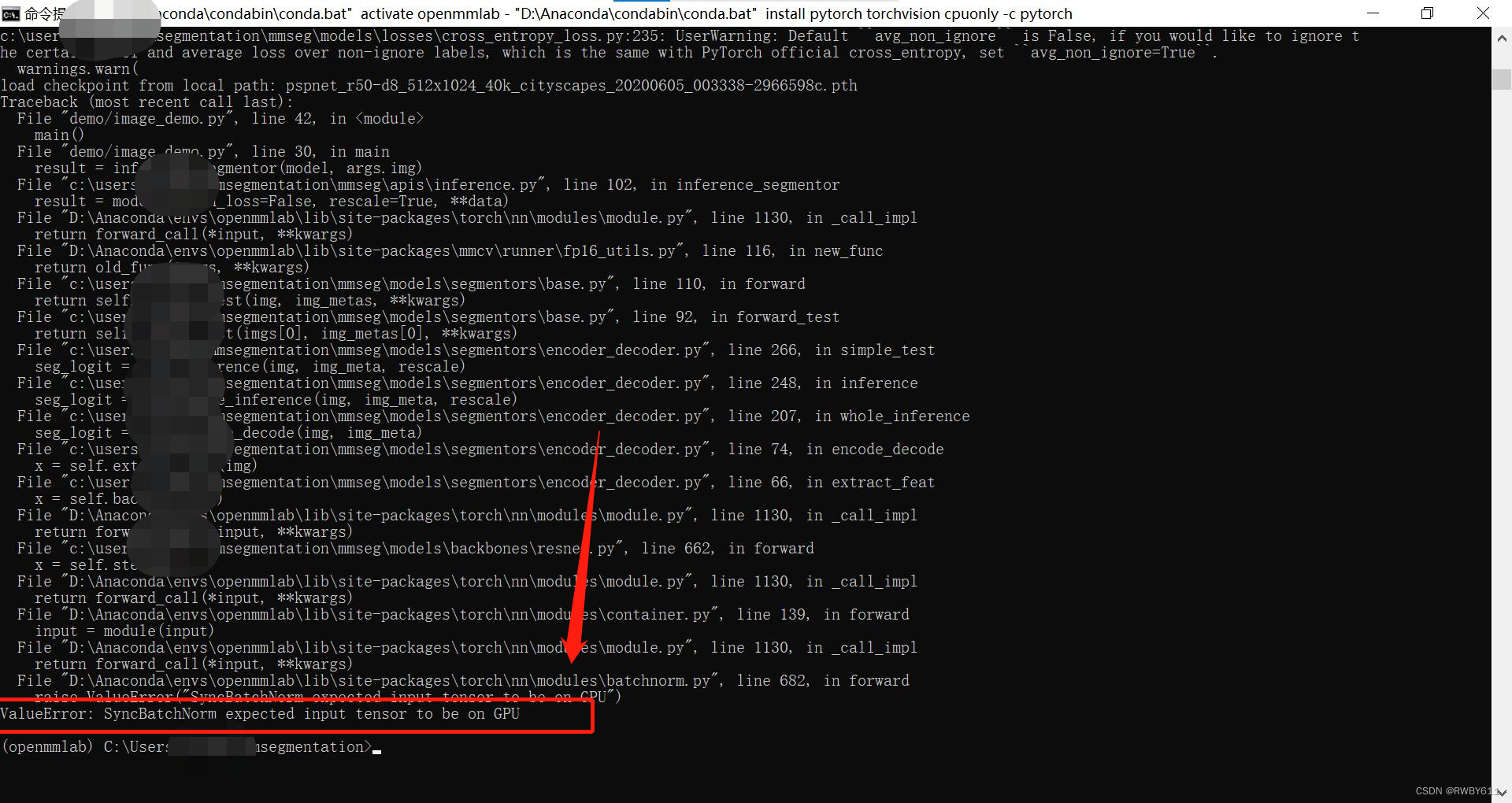 验证mmsegmentation 是否安装正确出现valueerrorvalueerror Syncbatchnorm Expected Input Tensor To Csdn博客 