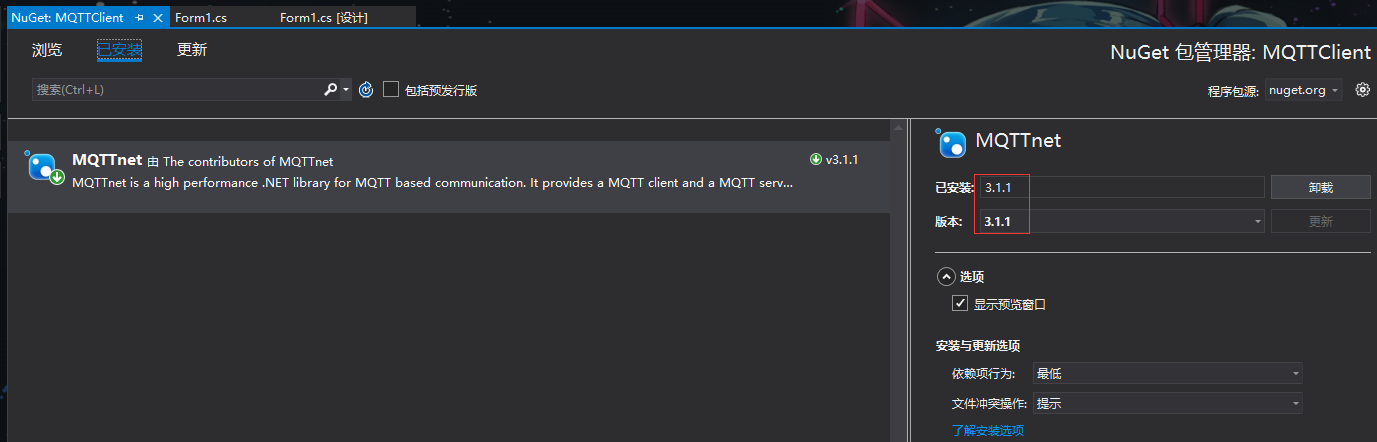 Use mqttnet to connect MQTT service -.net Framework version - Programmer Sought