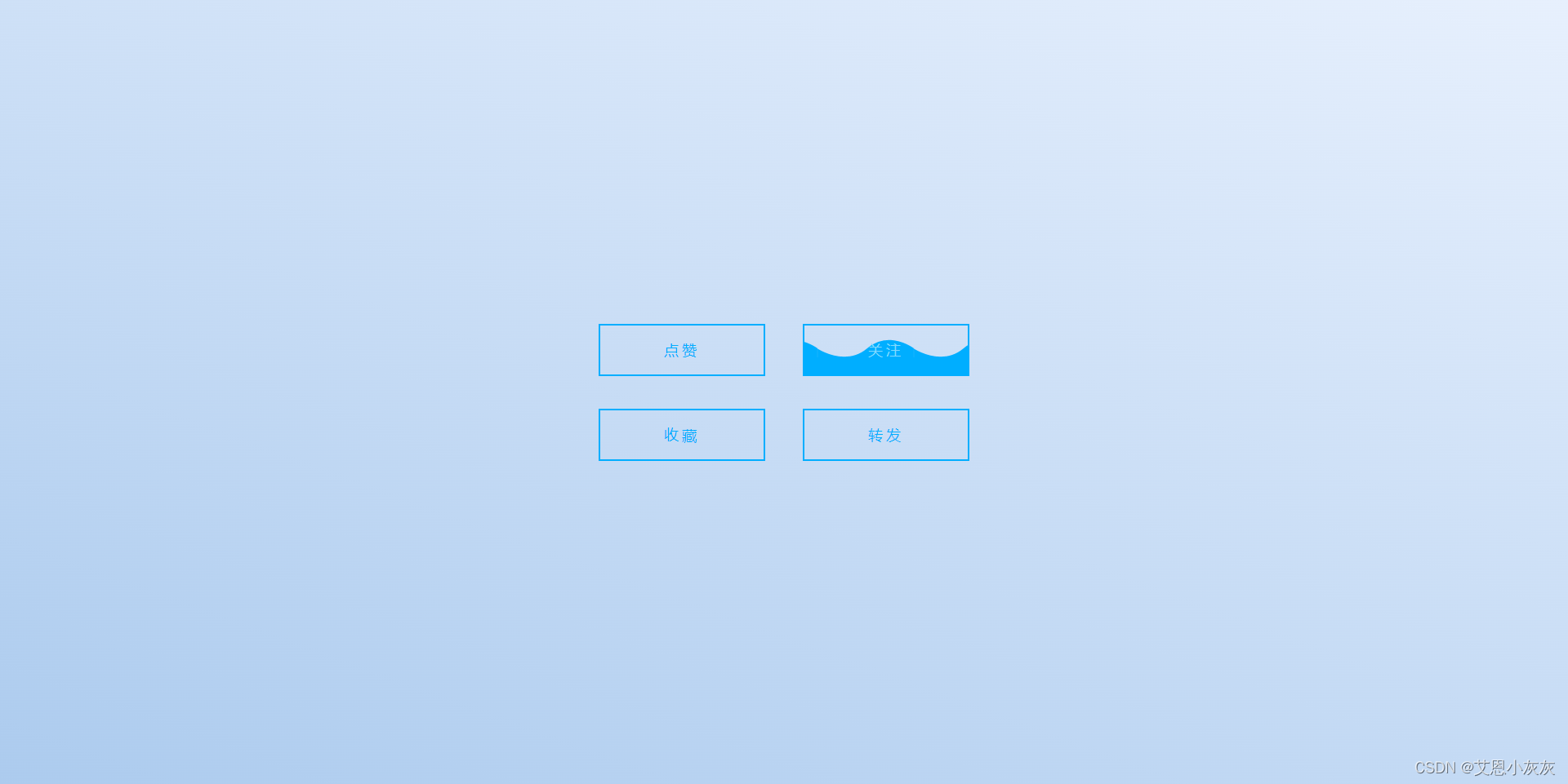 Html5css3小实例:水波纹按钮效果css H5 不规则水波纹 渐变 圆形按钮 Csdn博客