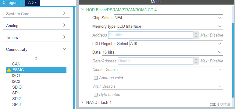基于stm32f103zet6使用stm32cubemx配置fsmc模块驱动lcd屏（基于正点原子历程）fsmc驱动lcd Csdn博客