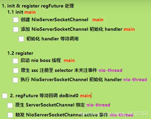 netty底层源码探究：启动流程；EventLoop中的selector、线程、任务队列；监听处理accept、read事件流程；_readselector acceptselector-CSDN博客