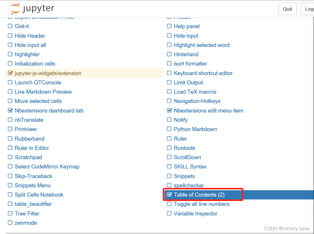 如何在jupyter notebook中添加目录（全）_jupyter notebook 目录-CSDN博客