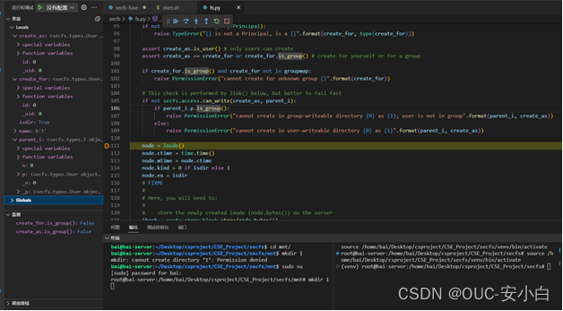 OUC计算机系统工程SecFs实验一-CSDN博客