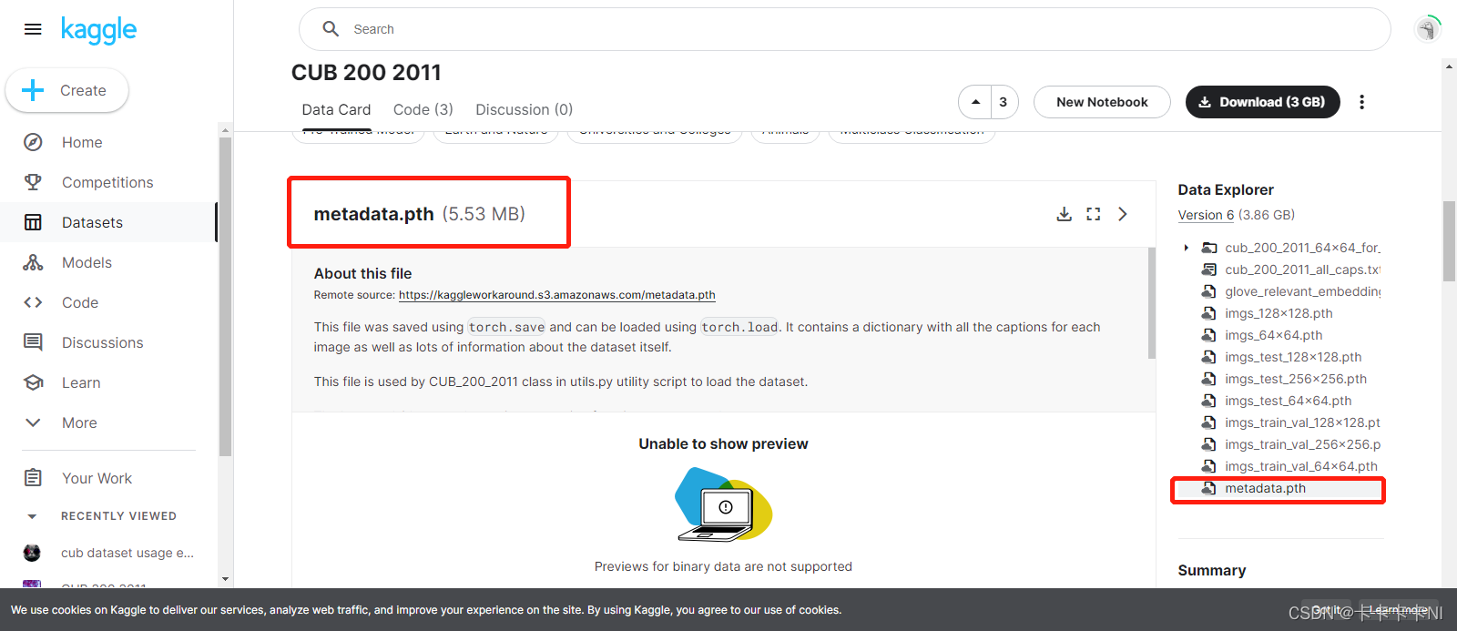 下载CUB200对应的caption标签_cub数据集中中文字描述的是哪个文件-CSDN博客