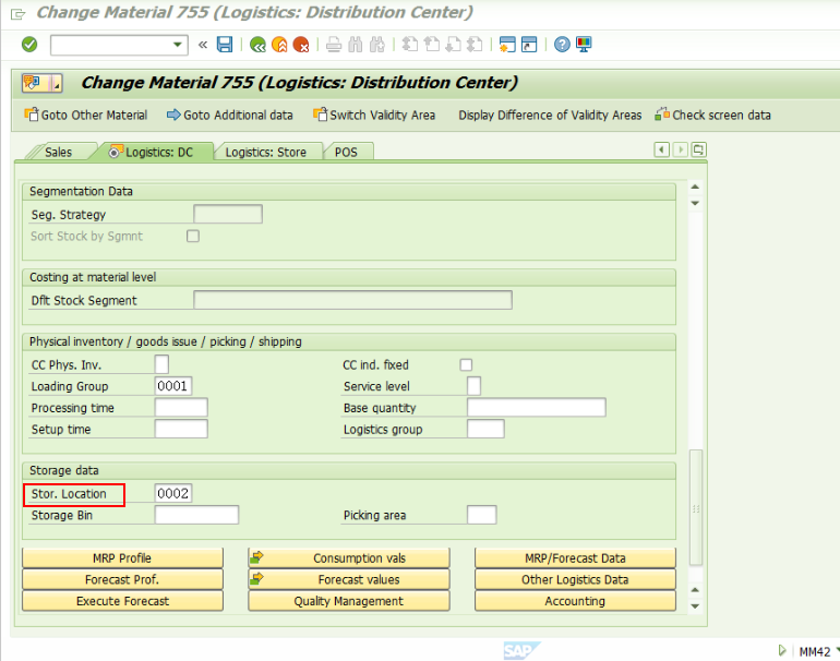 SAP RETAIL 使用MM41创建的物料不能使用MMSC扩展其存储地点_sap mm42扩充工厂-CSDN博客