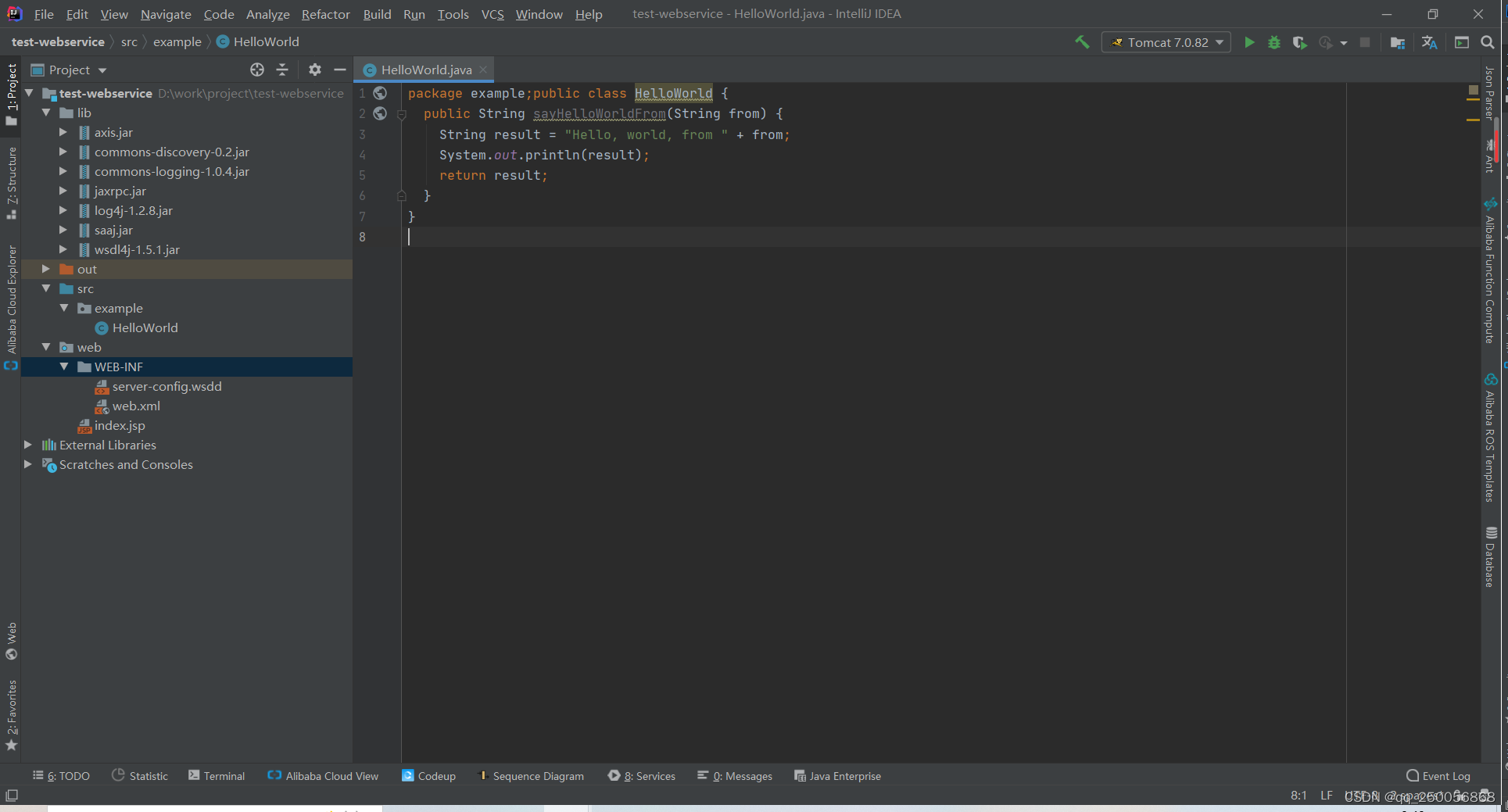 使用IDEA搭建WebService服务_idea开发webservice服务端-CSDN博客