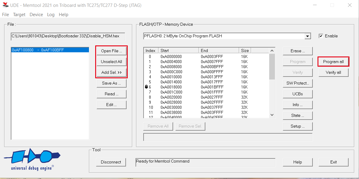 UDE（Universal Debug Engine） - 程序烧录-CSDN博客