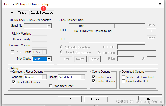 keil5，连不上仿真器提示：Error：Flash Download failed - “Cortex-M3”_keil5 cortex m3-CSDN博客
