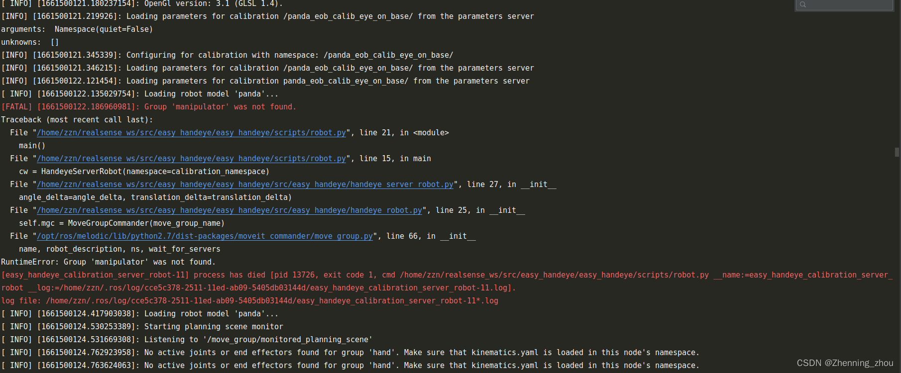问题解决 Group ‘manipulator‘ was not found._group 'manipulator' was not found.-CSDN博客