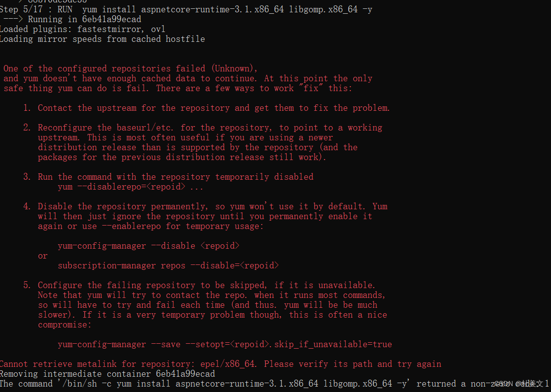 【Linux系列】无法使用yum命令，Cannot retrieve metalink for repository: epel/x86_64_yum install -y epel ...