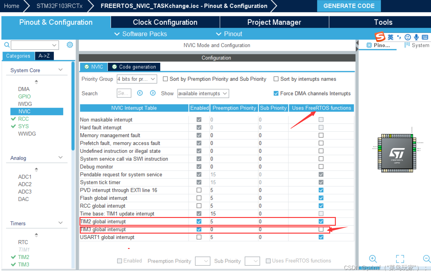 基于HAL库的FREERTOS----------三.任务切换，中断管理和临界段_hal库移植freertos-CSDN博客