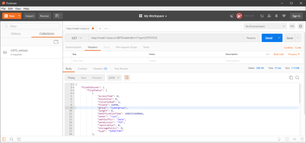 [hadoop3.x系列]HDFS REST HTTP API的使用(一)WebHDFS_webhdfs postman-CSDN博客
