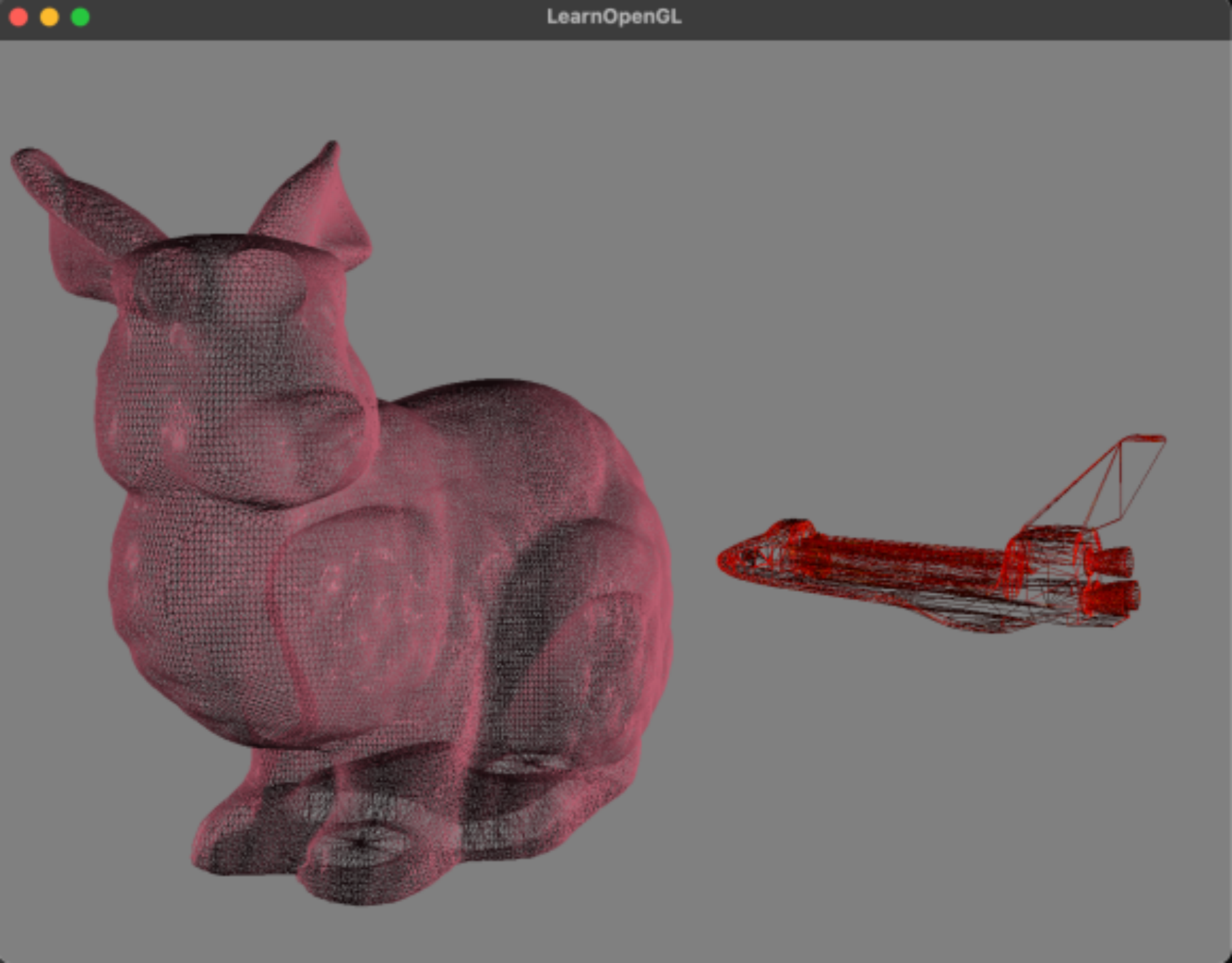 OpenGL课程设计 三维图形交互程序 bunny兔+飞机模型_opengl交互式三维模型观察程序实验-CSDN博客