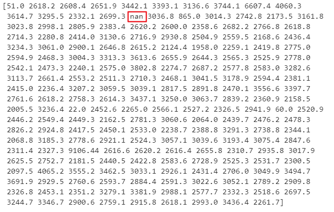 python numpy关于excel表格nan值的bug处理，出现提示：‘float‘ object has no attribute ‘dtype‘ 的分析与解决。_float ...