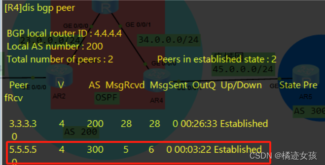 BGP基础配置+BGP路由发布_bgp配置-CSDN博客