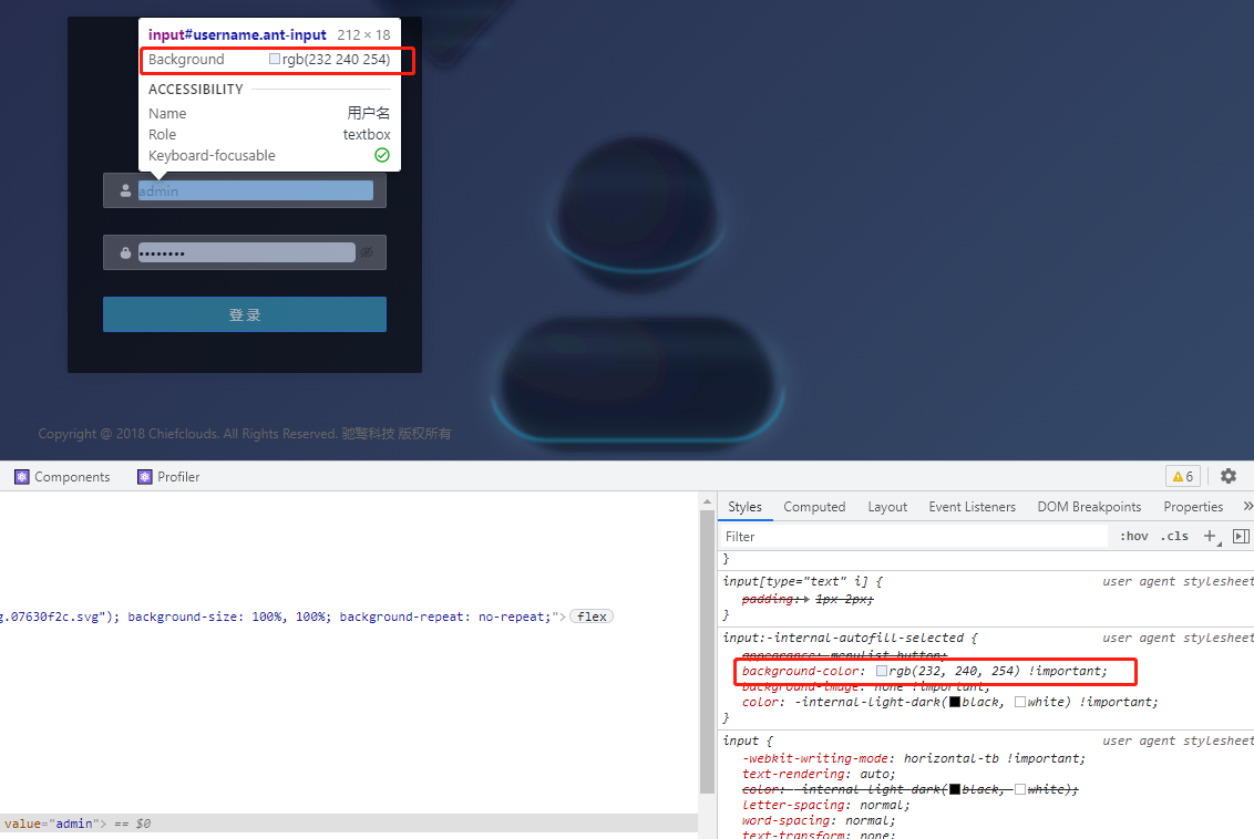 Chrome 覆盖浏览器Input输入框自带背景颜色_-webkit-transition-delay: 111111s-CSDN博客