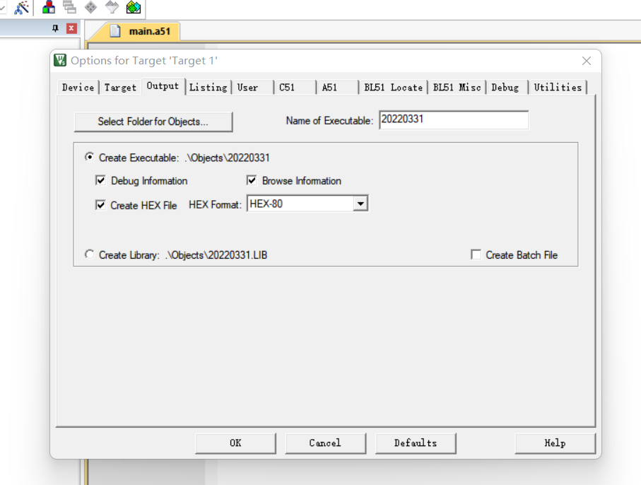 Keil 5的第一个汇编程序C51（包括Debug)_keil5创建51单片机工程汇编语言-CSDN博客