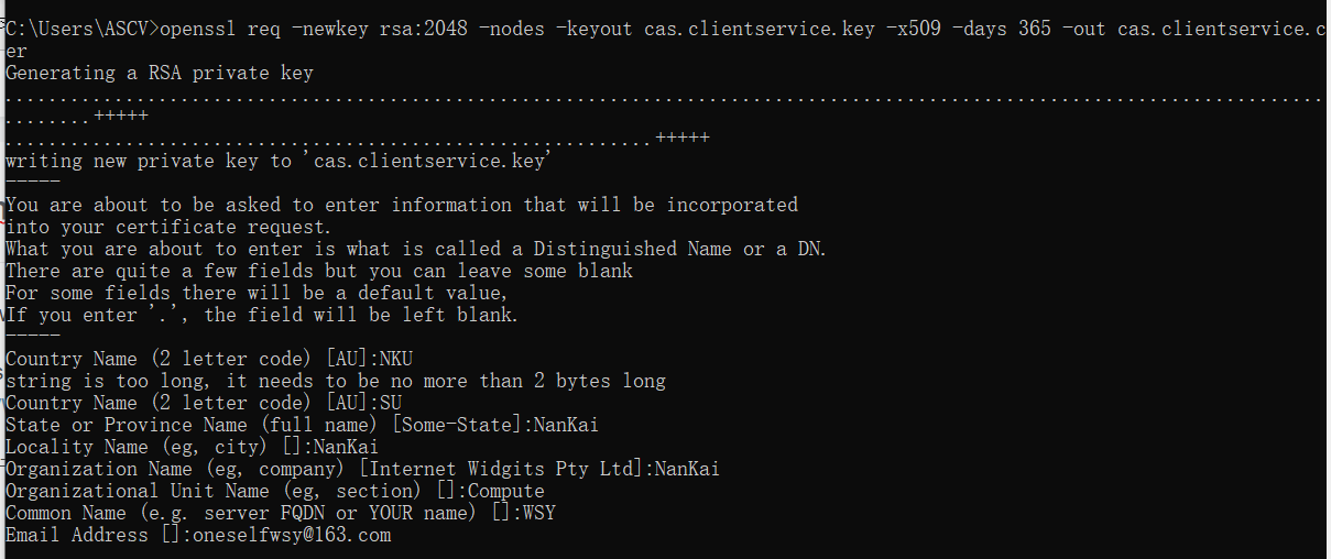 OpenSSL简单的使用_cmd openssl-CSDN博客