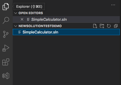 在VS Code工具中使用Solution-Explorer插件和Test-Explorer插件的详细操作步骤_vscode-solution ...