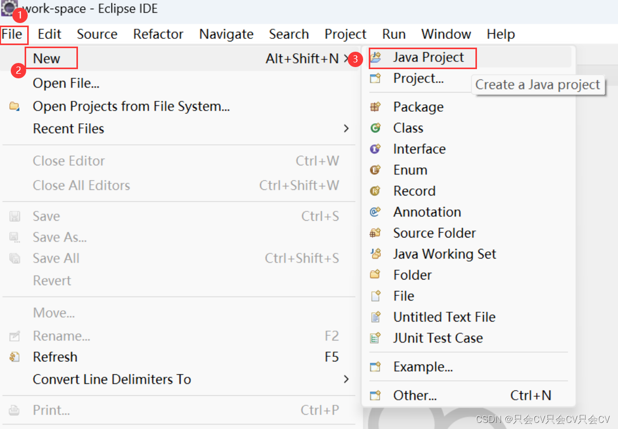 【eclipse】新建项目以及【eclipse】error Occurred During Initialization Of Boot Layer 的解决方案 Csdn博客