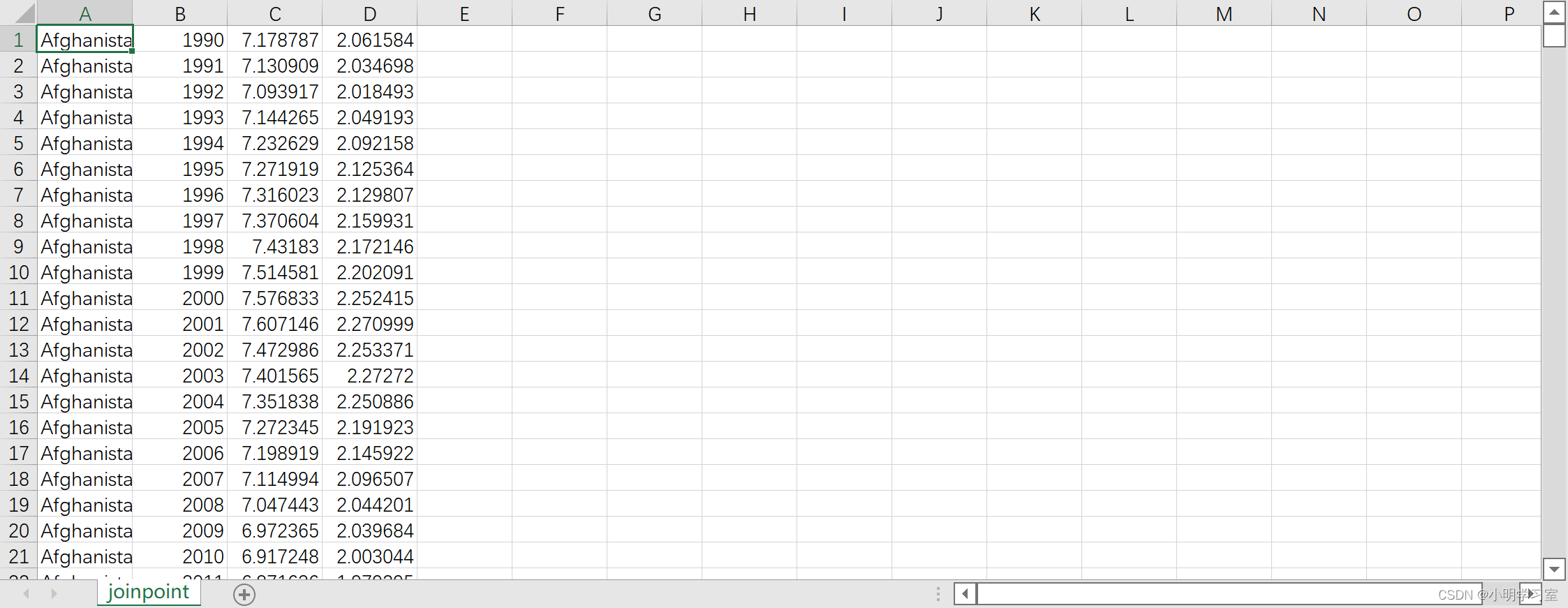疾病负担研究（GBD）——如何在R中调用joinpoint软件计算AAPC_joinpoint软件中文教程_小明学习室的博客-CSDN博客