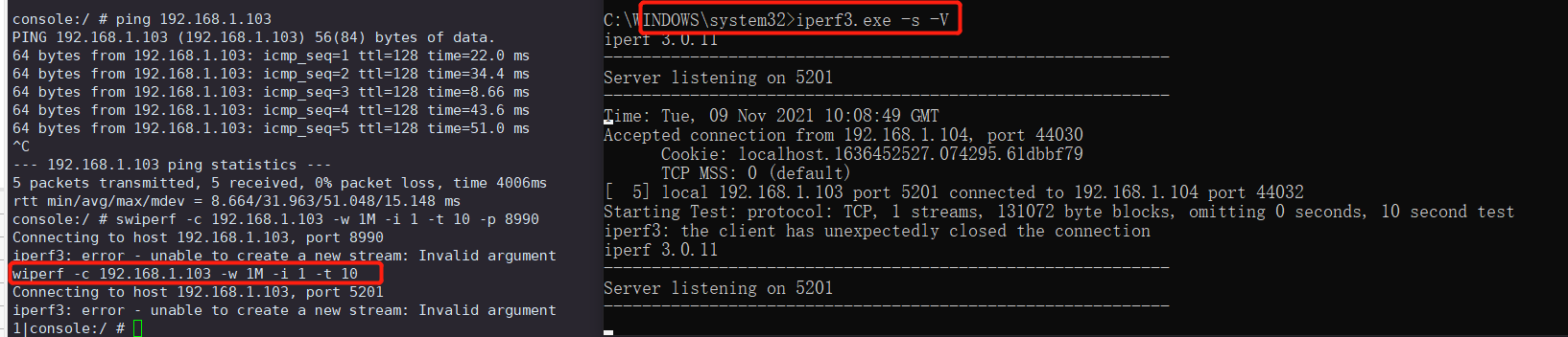 分析iperf报错“unable to create a new stream: Invalid argument“_iperf3: error - unable to create a ...