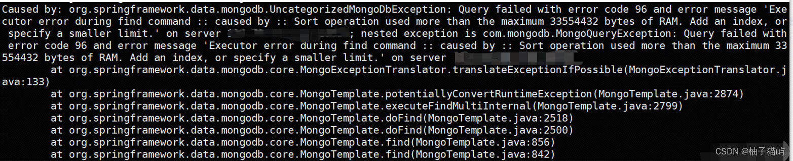 Sort operation used more than the maximum 33554432 bytes of RAM-CSDN博客