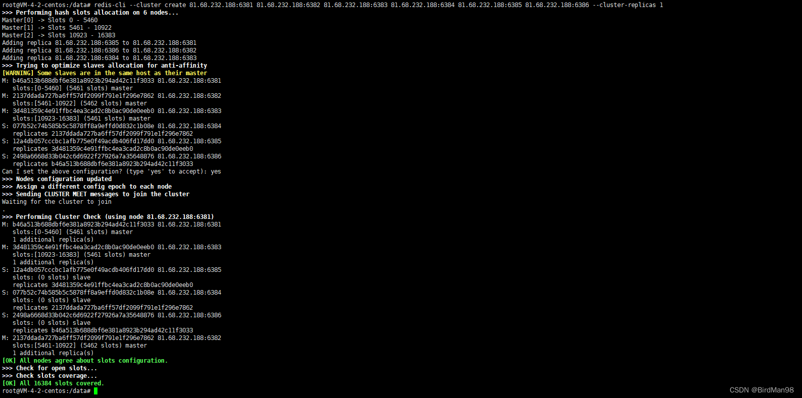 Docker搭建Redis集群Waiting for cluster join等待时间过长_redis集群创建很慢-CSDN博客