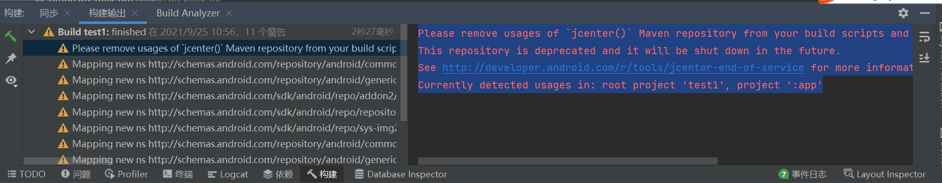 Please remove usages of `jcenter()` Maven repository from your build scripts and migrate your ...