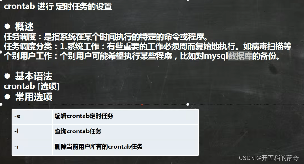 【linux第11 12章实操篇】定时任务调度;linux磁盘分区、挂载 Csdn博客