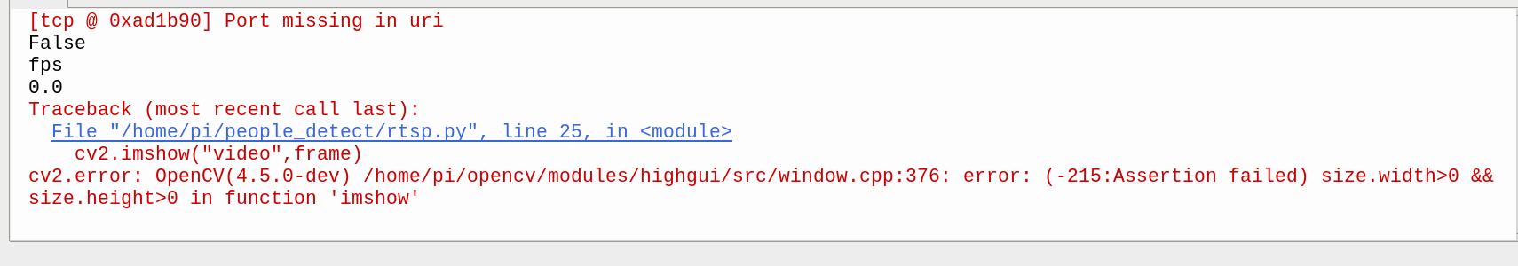 cv2.VideoCapture()从网络摄像头取RTSP流失败的解决办法_cv2.videocapture rtsp-CSDN博客