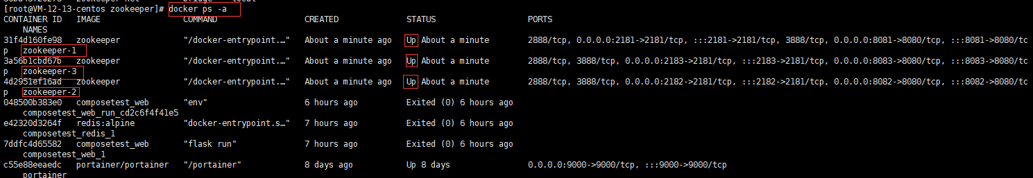 Docker-compose部署单主机zookeeper集群_docker-compose zk-CSDN博客