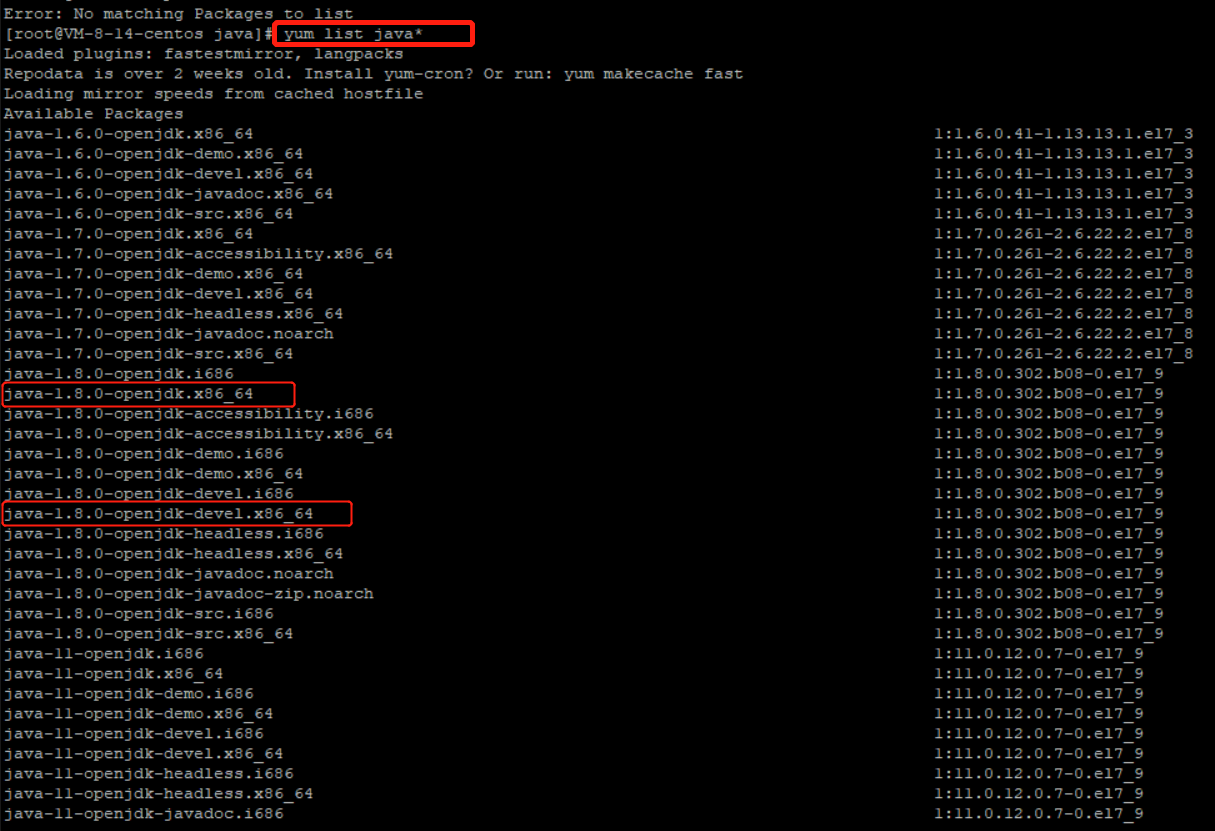 Linux通过yum安装JDK1.8(openjdk)_yum 没有openjdk1.8-CSDN博客