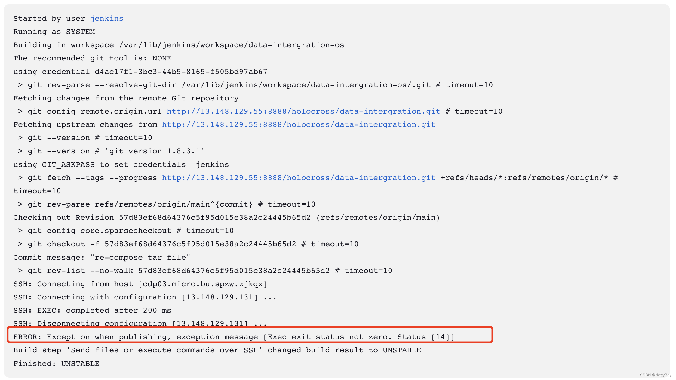 Jenkins Publish over SSH插件推送到服务器指定目录的时候报错_jenkins推送不到服务器-CSDN博客