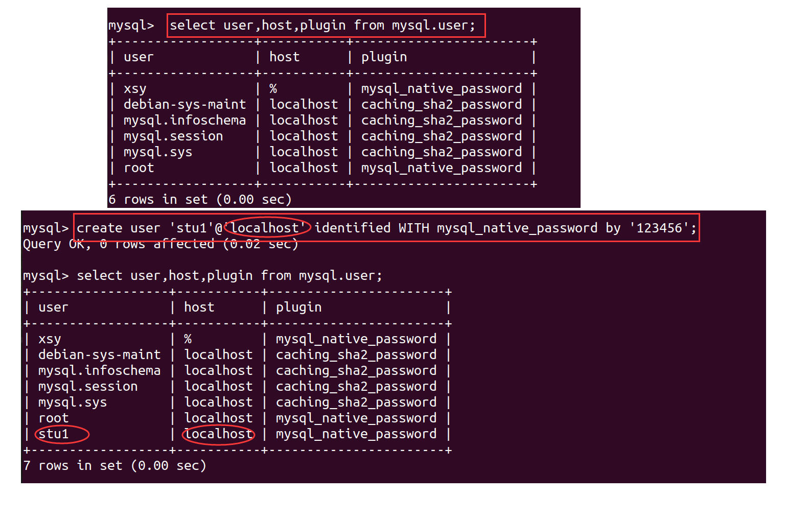 Mysql数据库用户管理与权限_select host,user,plugin from user;-CSDN博客