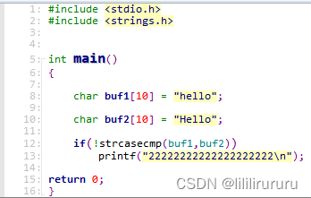 Linux下的strcasecmp比较函数_linux stricmp-CSDN博客