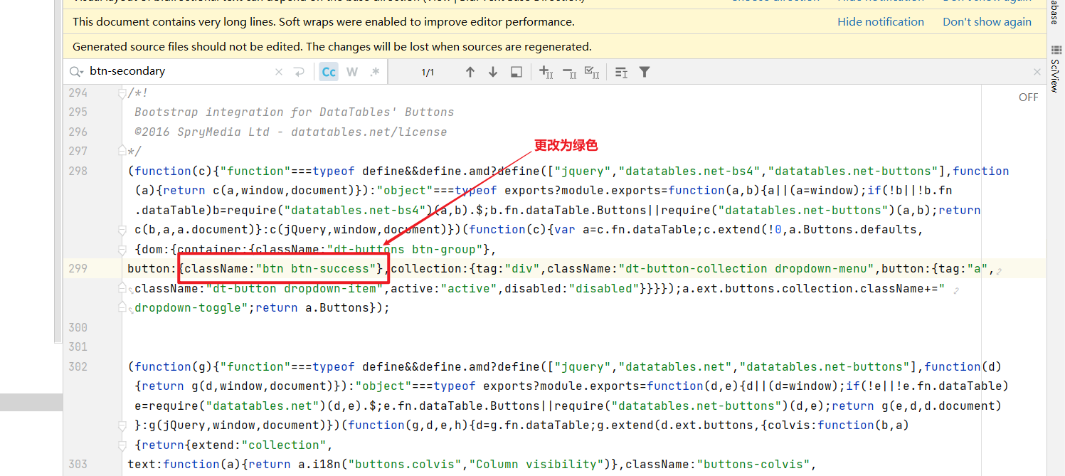 datatables——改变buttons按钮组件背景色_btn-secondary-CSDN博客